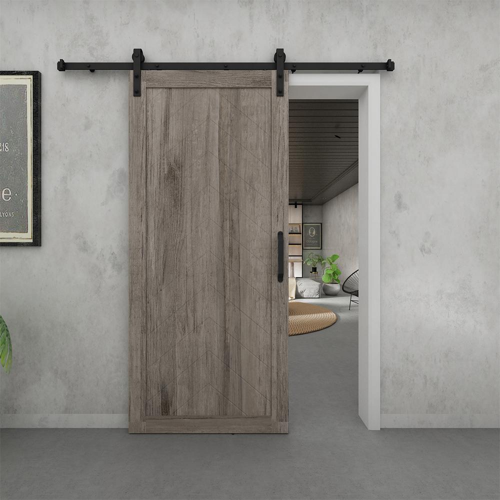 Grey Barn Door