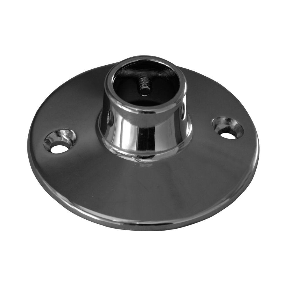 Barclay Products 0.75 in. Round Flange for 4150 Rod in Polished Chrome ...