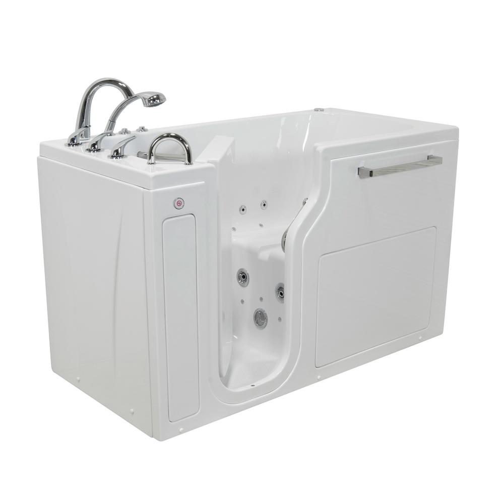 Ella S-Class 60 in. x 30 in. Low Threshold Walk-In Whirlpool and Air ...