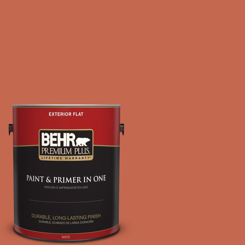 BEHR Premium Plus Ultra 1-gal. #PMD-41 Copper Mine Flat Exterior Paint ...