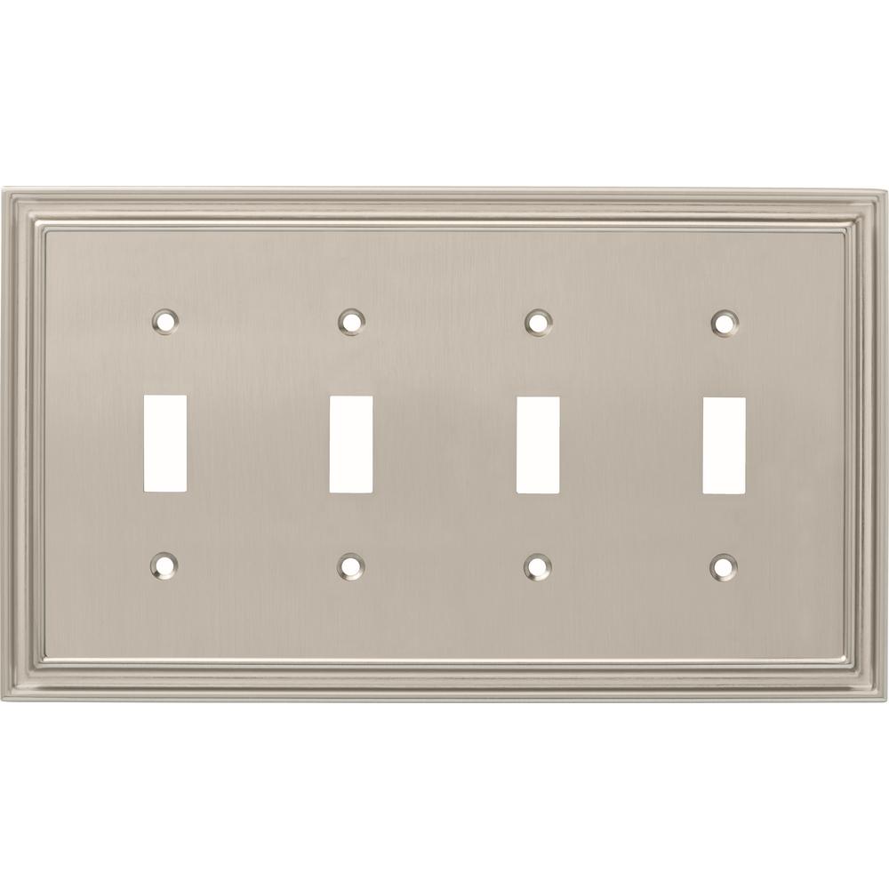 Liberty Silverton 4-Gang Switch, Satin Nickel-W36289-SN-C - The Home Depot