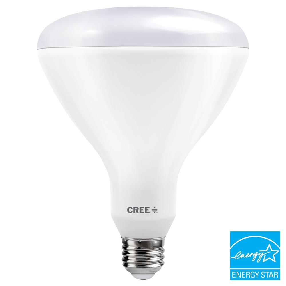Cree 120W Equivalent Bright White (3000K) BR40 Dimmable Exceptional ...