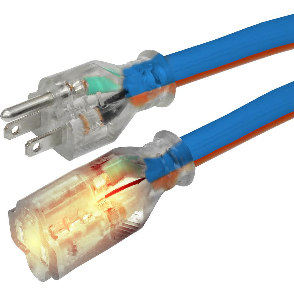 RIDGID 25 ft. 14/3-Gauge (-58°) Extreme Weather Extension Cord-758 ...