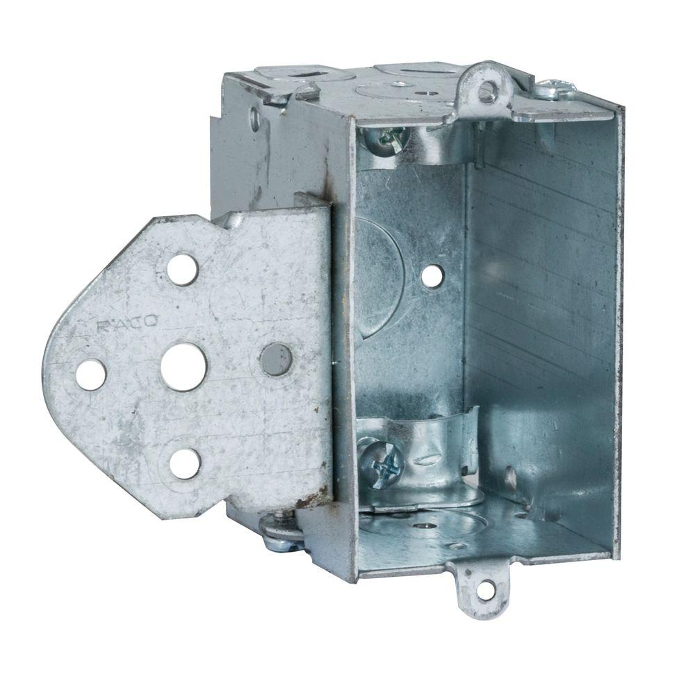 RACO 2 in. Deep Gangable Switch Box with NMSC Clamps and Plaster Ears ...