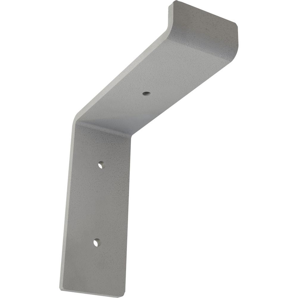 Ekena Millwork 2 in. x 6 1/4 in. x 6 in. Hammered White Steel Truss ...