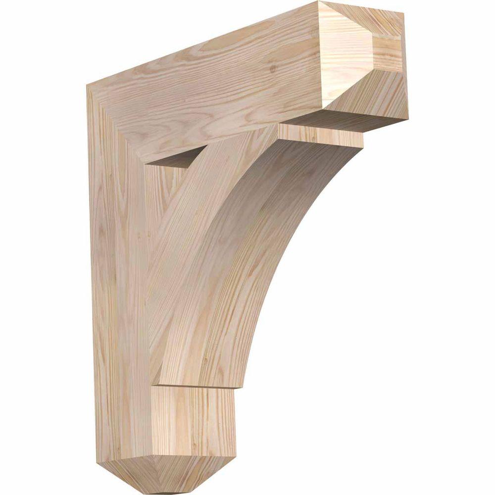 Ekena Millwork 5.5 in. x 24 in. x 24 in. Douglas Fir Thorton Craftsman ...