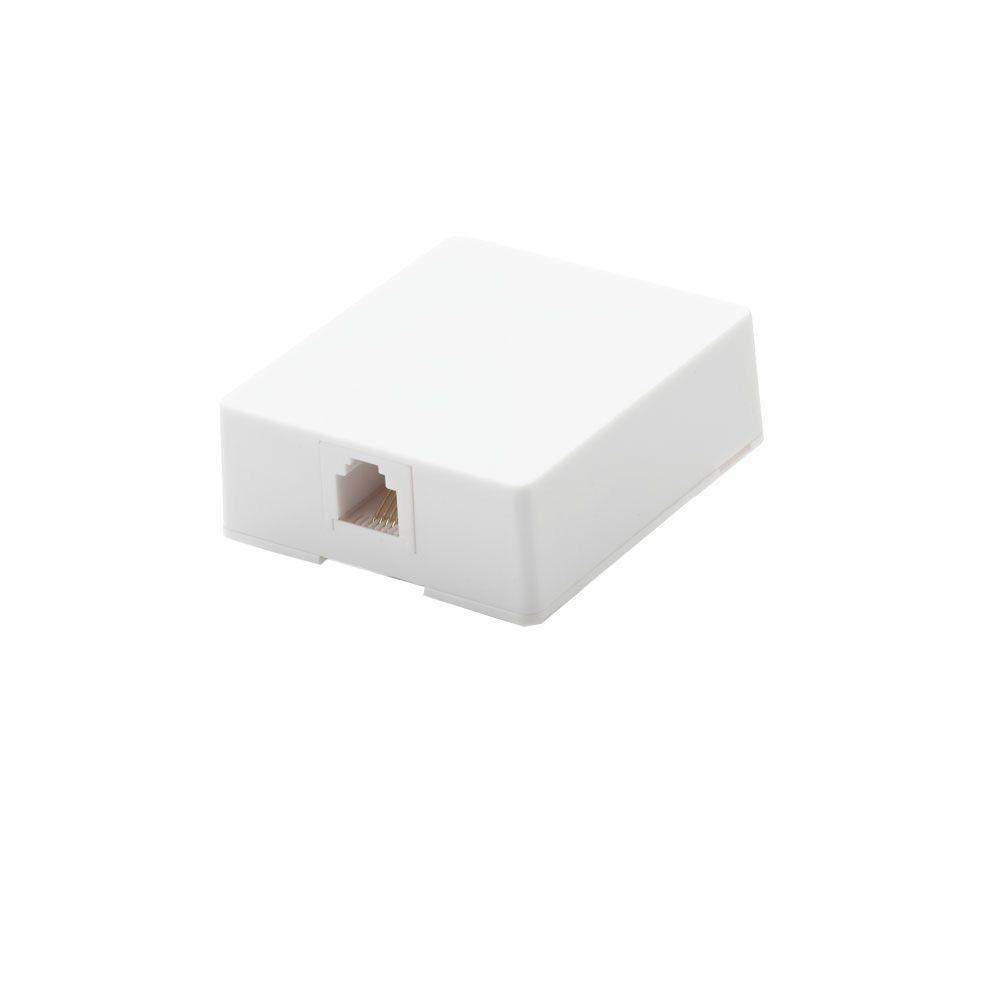 Commercial Electric Surface Mount Ethernet Jack, White-468 8C WH - The ...