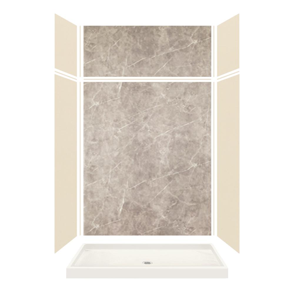 Transolid Expressions 32 in. x 60 in. x 96 in. Shower Kit with ...