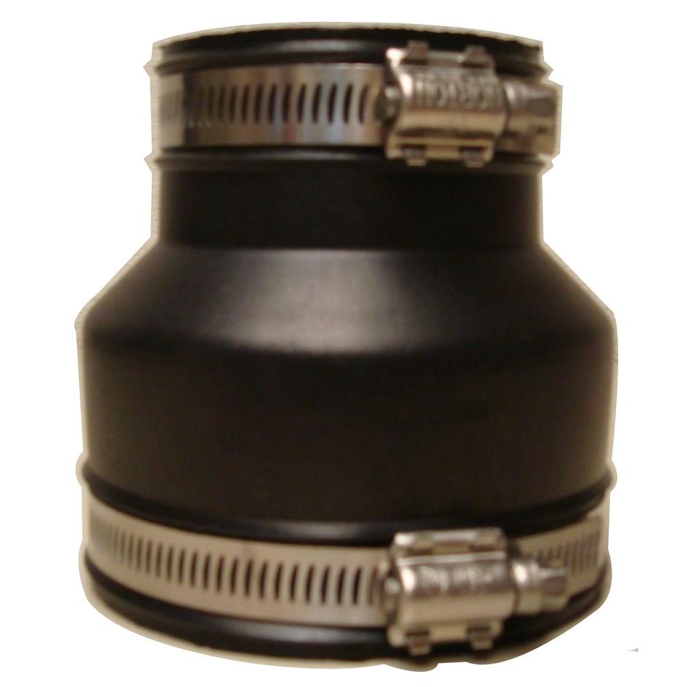 Mission Rubber 3 in. x 2 in. EPDM Rubber Coupling-1403013 - The Home Depot