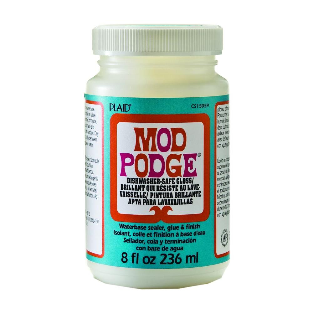 Mod Podge 8 Oz Dishwasher Safe Gloss CS15059 The Home Depot Mod Podge 8 Oz Dishwasher Safe Gloss CS15059 The Home Depot