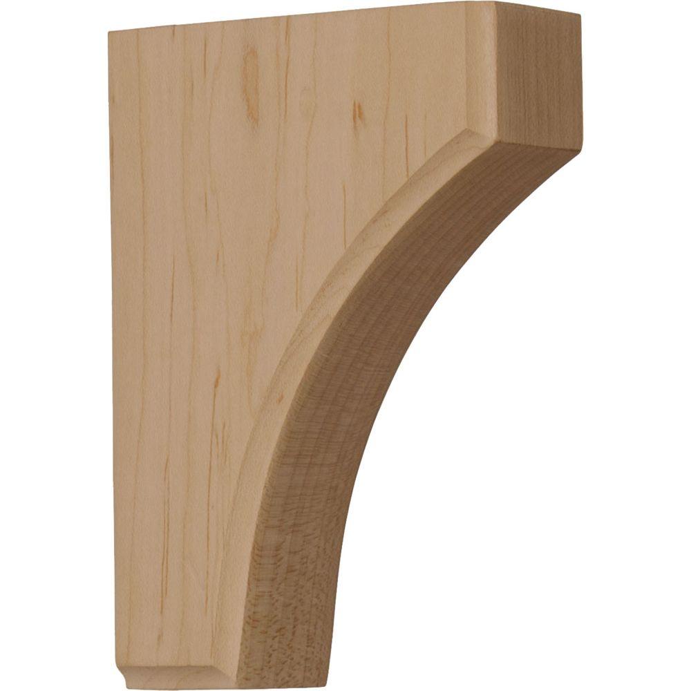 Ekena Millwork 1-3/4 in. x 4 in. x 6 in. Unfinished Wood Walnut ...