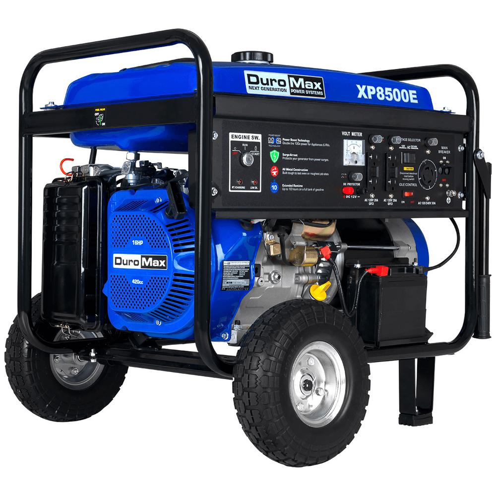 DUROMAX 7000-Watt Electric Start Gasoline Powered Portable Generator ...