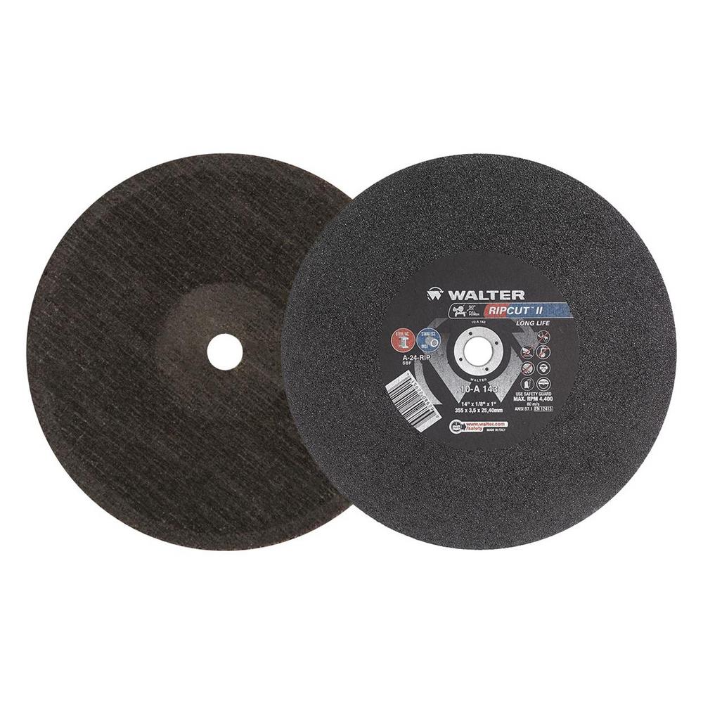 WALTER SURFACE TECHNOLOGIES RIPCUT II 14 in. x 1 in. Arbor x 1/8 in. T1 ...