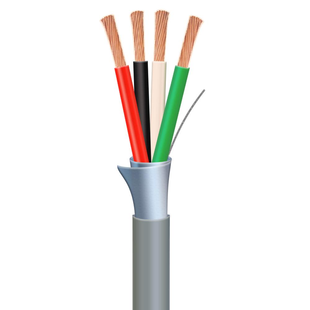 Syston Cable Technology 1000 ft. 22/4 Gray Stranded Overall Shielded ...