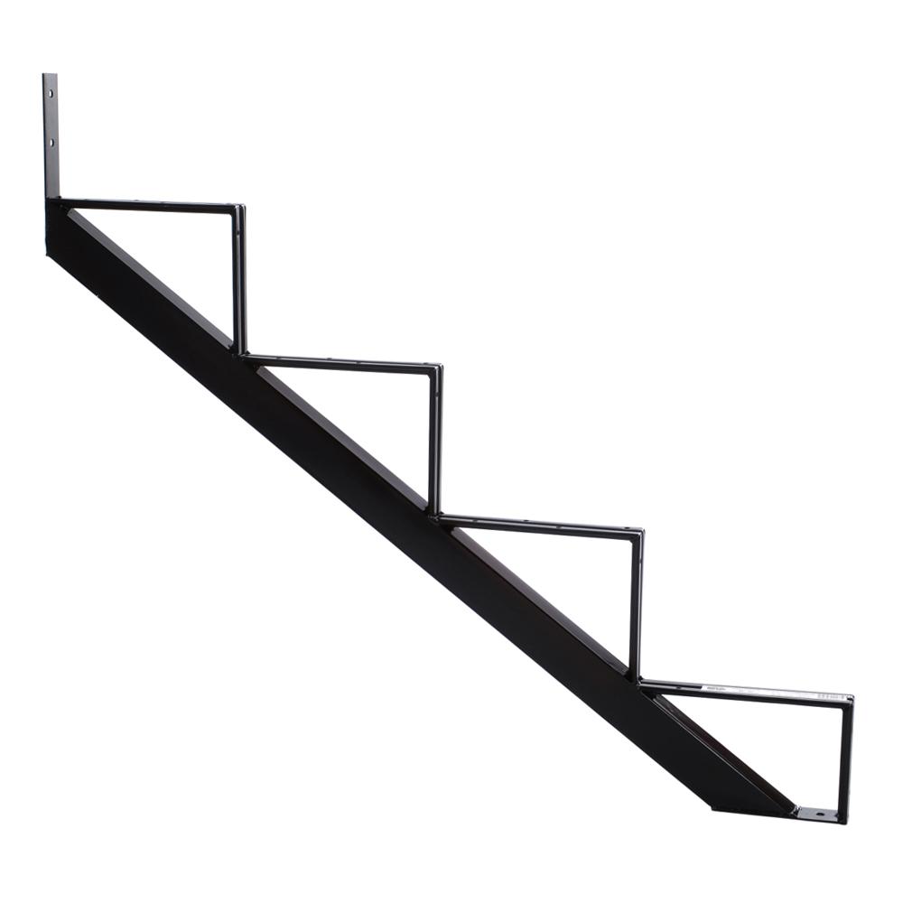 Pylex 4-Steps Steel Stair Stringer black 7-1/2 in. x 10-1/4 in ...