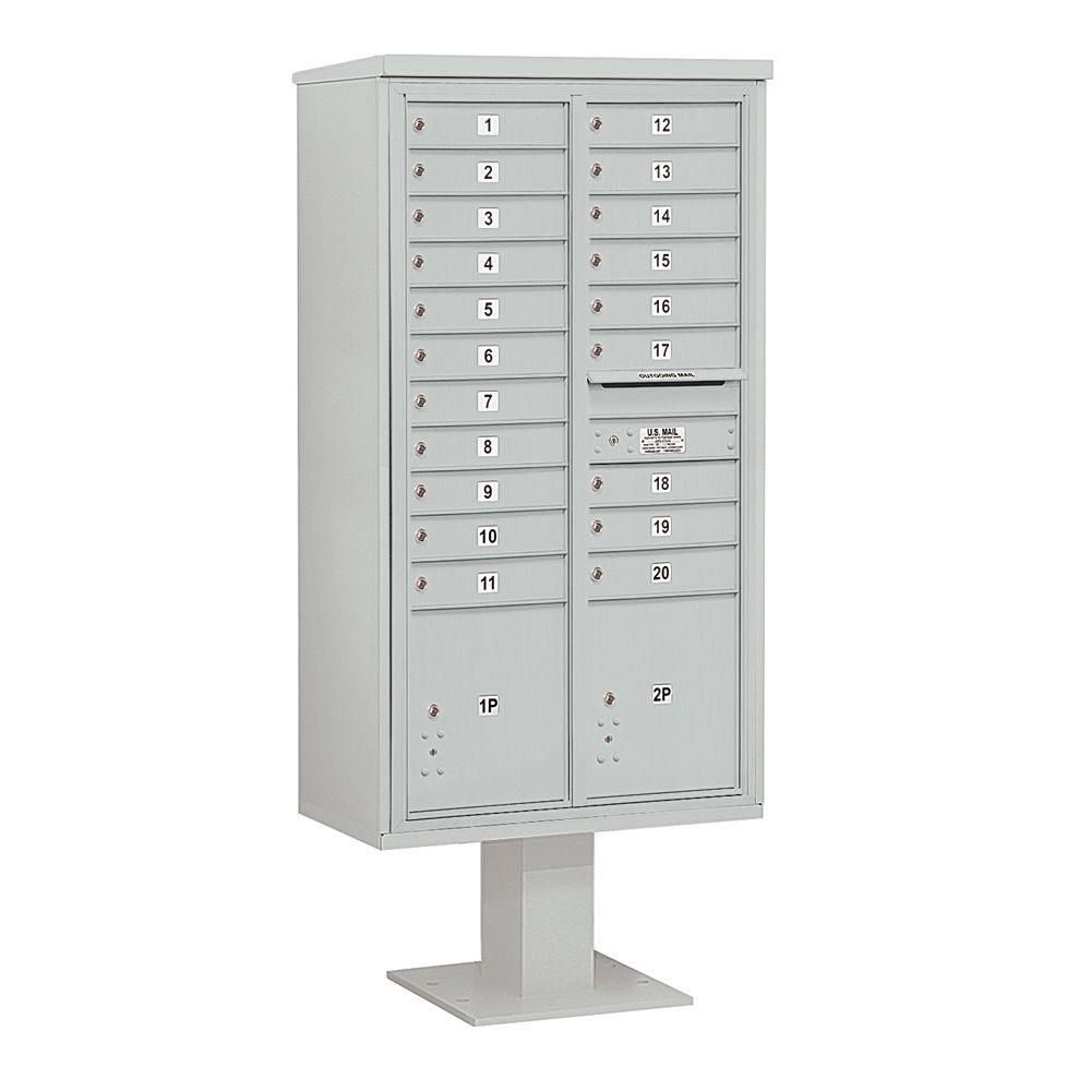 Step2 Stone Gray MailMaster Plus Mailbox-545200 - The Home Depot