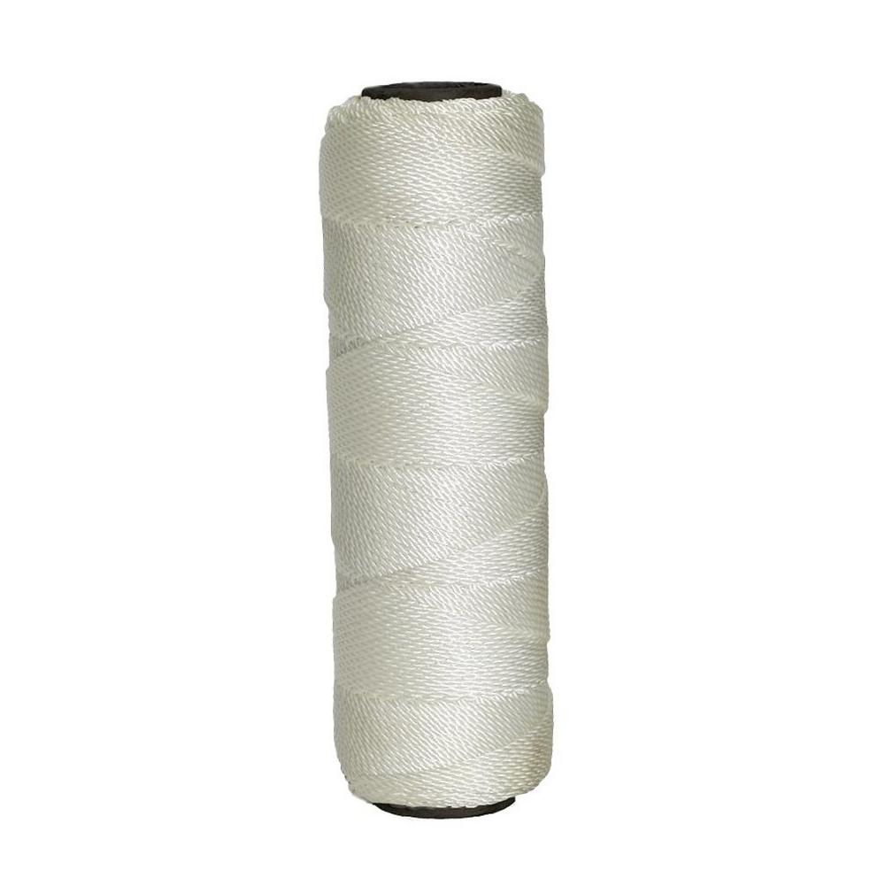 Bon Tool 1.5 in. x 350 ft. White Twisted Nylon Line #15-11-772 - The ...