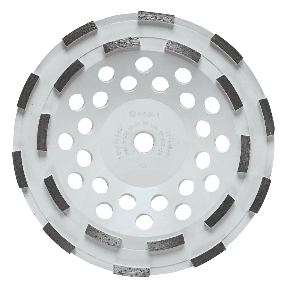 Bosch 7 in. Double Row Segmented Diamond Cup Wheel-DC710H - The Home Depot
