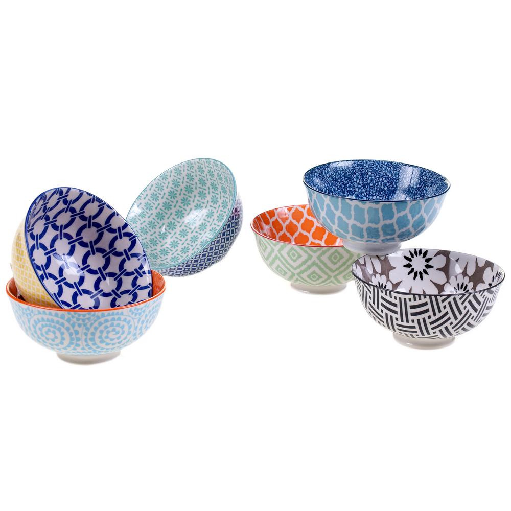 Certified International Chelsea Multi-color Bowls (Set of 6)-32829 ...