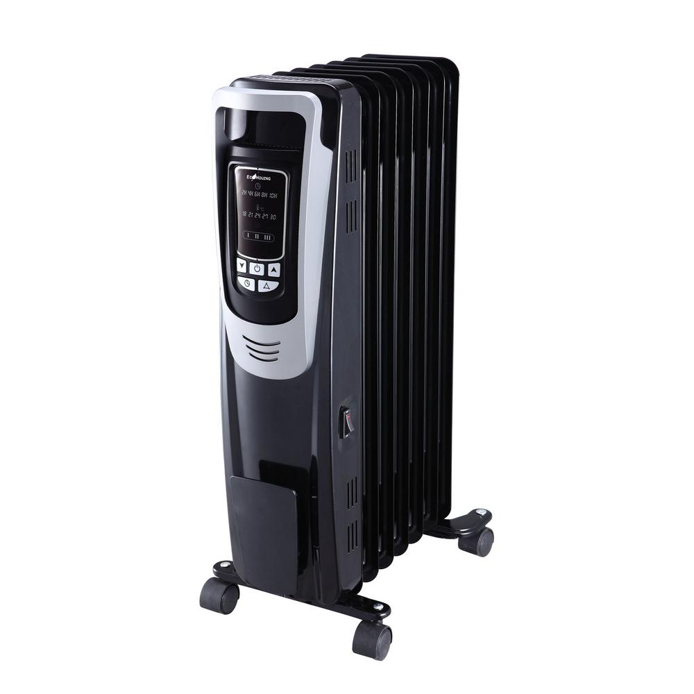 SAI 1,500-Watt Digital Eco-Fin Oil-Filled Radiator with 7-Fins-CY83RR-7 ...