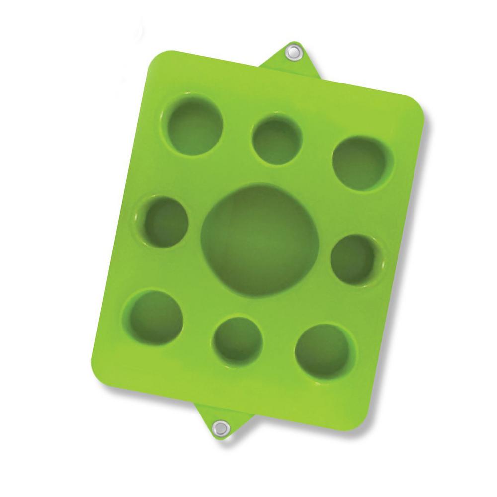 Encore 9-Hole Cutout Bahama Blue Pool Floating Drink Tray-LB2-BB - The ...