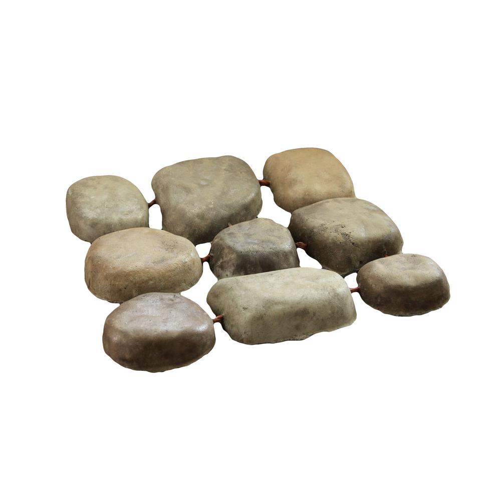 8-PACK 12 in x 12 in. SQUARE STEP STREAM STONE Landscape Pathway ... 8-PACK 12 in x 12 in. SQUARE STEP STREAM STONE Landscape Pathway ...