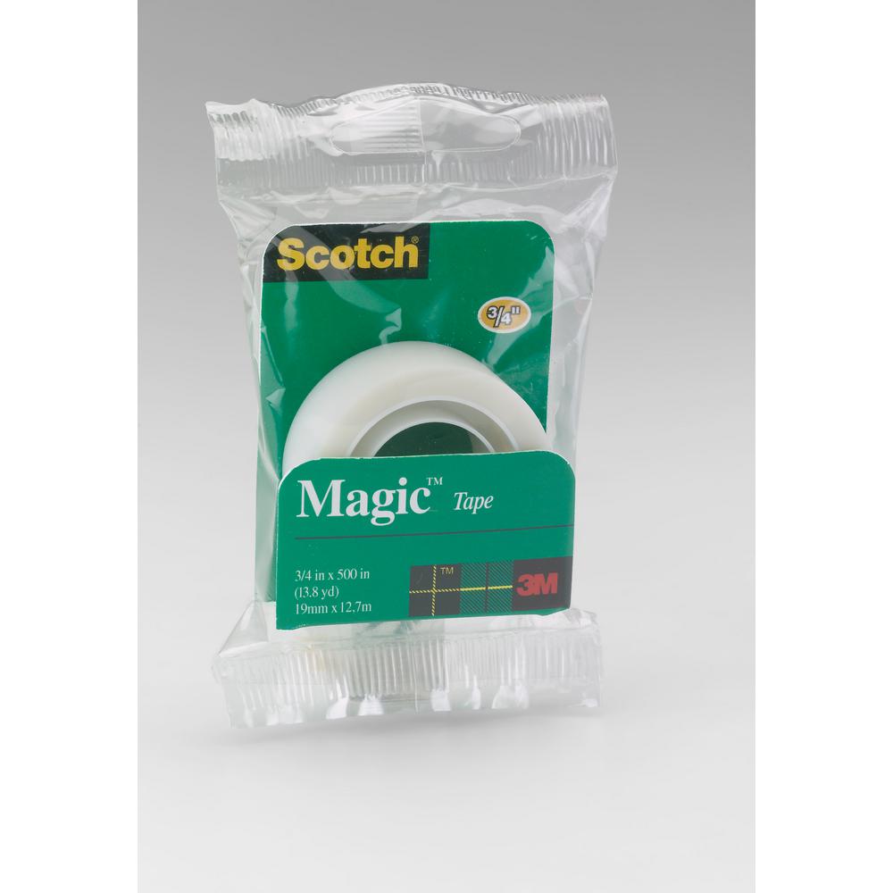 3M Scotch 3/4 in. x 13.8 yds. Magic Tape (Case of 72)-205 - The Home Depot