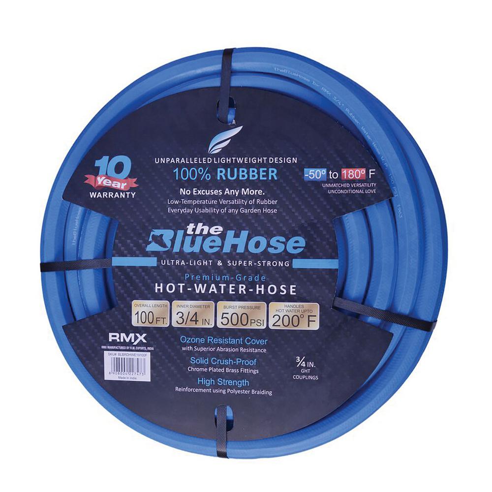 BLUBIRD The BlueHose 3/4 in. x 100 ft. Water Hose-BLBBSAL34100 - The ...