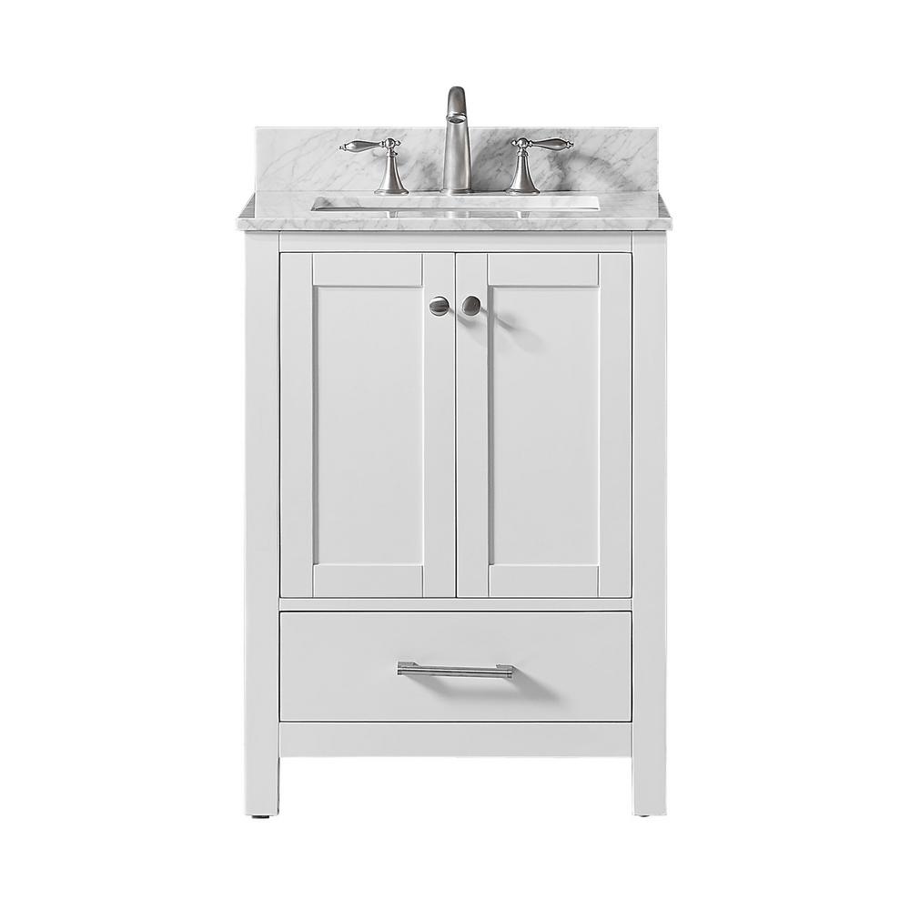 Exclusive Heritage Colette 25 in. W x 22 in. D x 34.2 in. H Bath Vanity ...