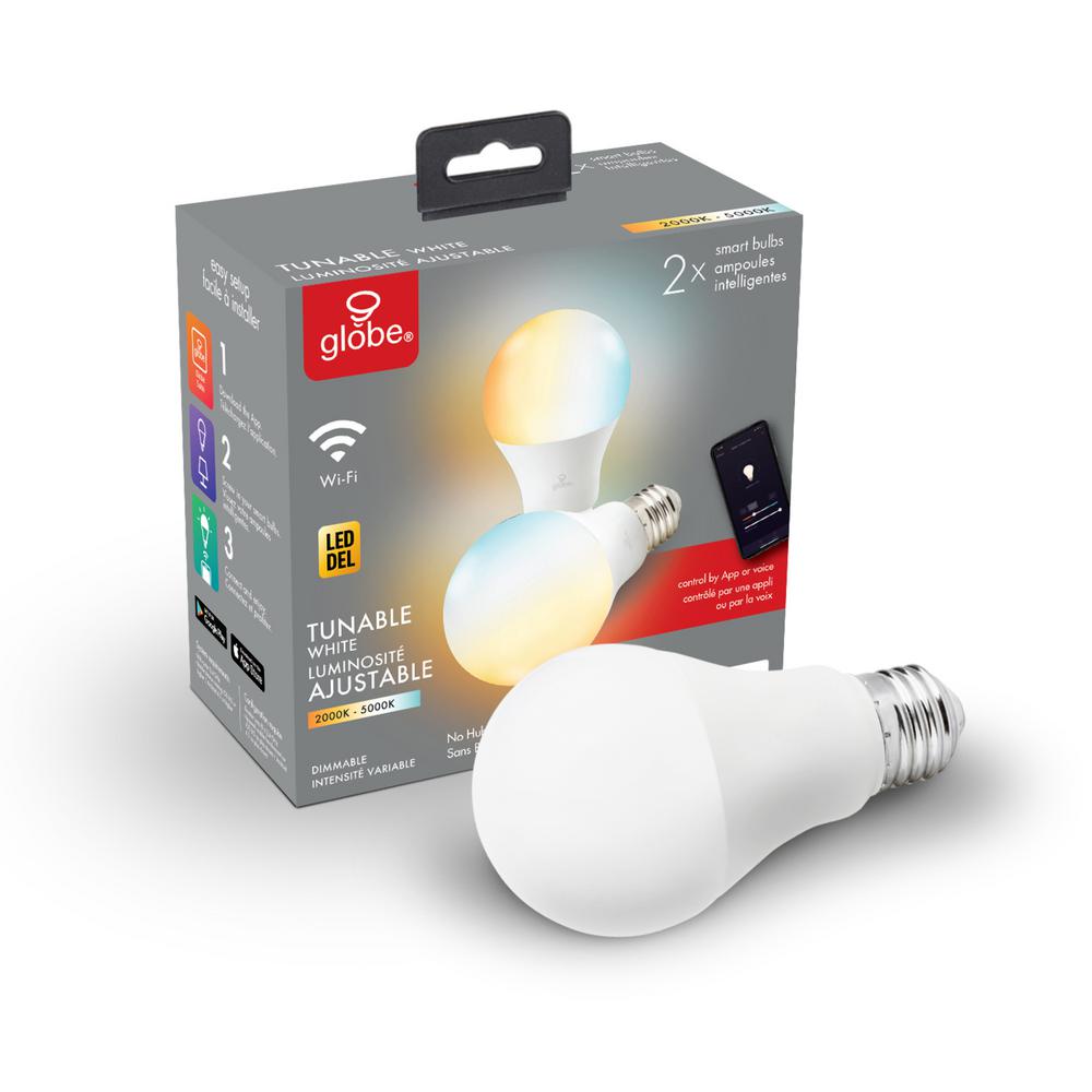 Globe Electric Wi-Fi Smart 60W Equivalent Tunable White Dimmable ...