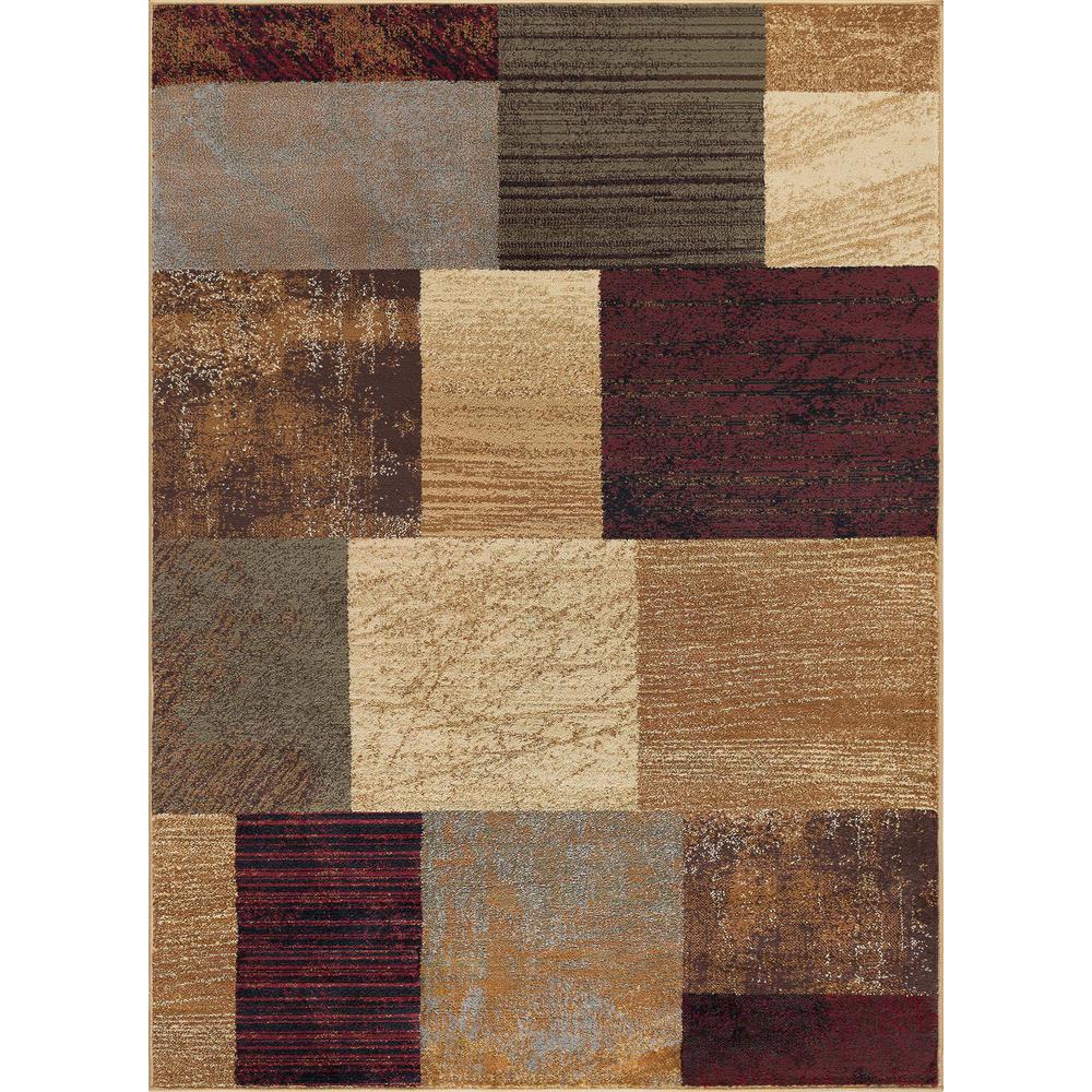 Tayse Rugs Elegance Multi 5 ft. x 7 ft. Contemporary Area Rug-ELG5210 ...