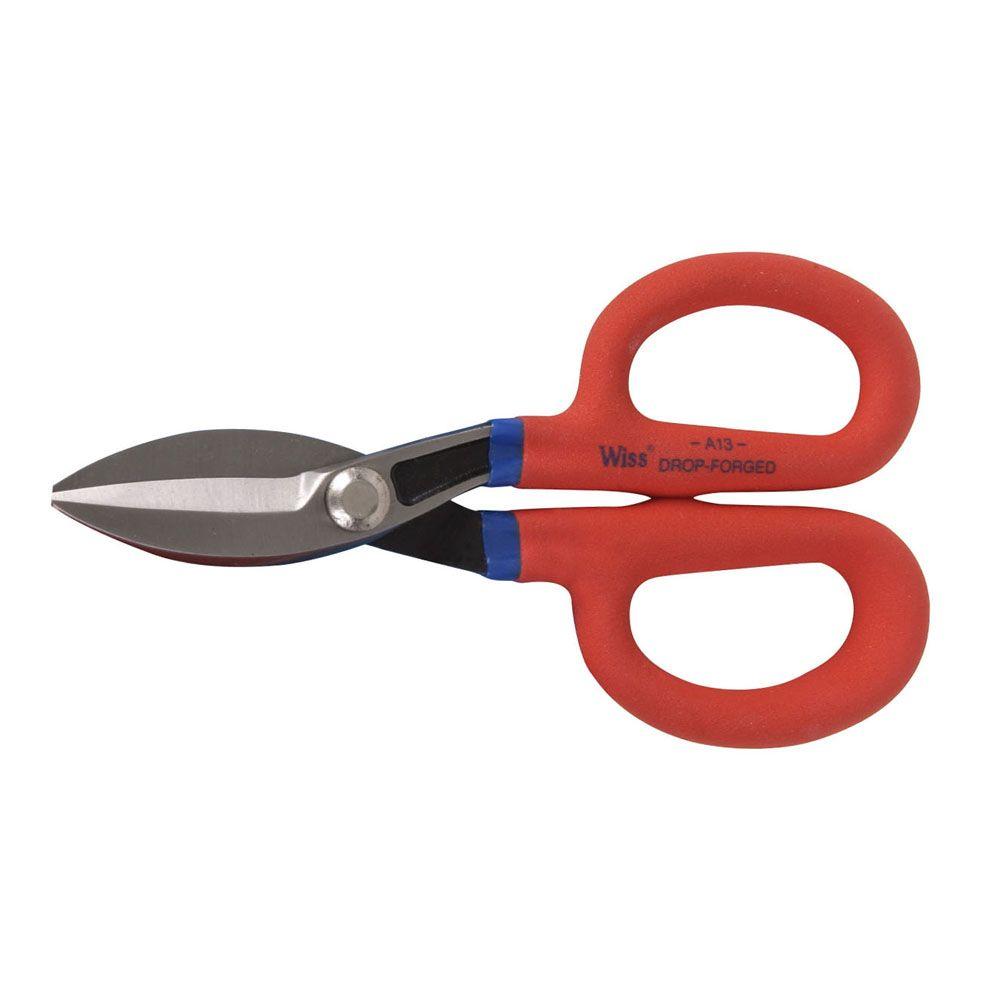 Wiss 7 in. Straight Pattern Tinner's Snips-A13L - The Home Depot