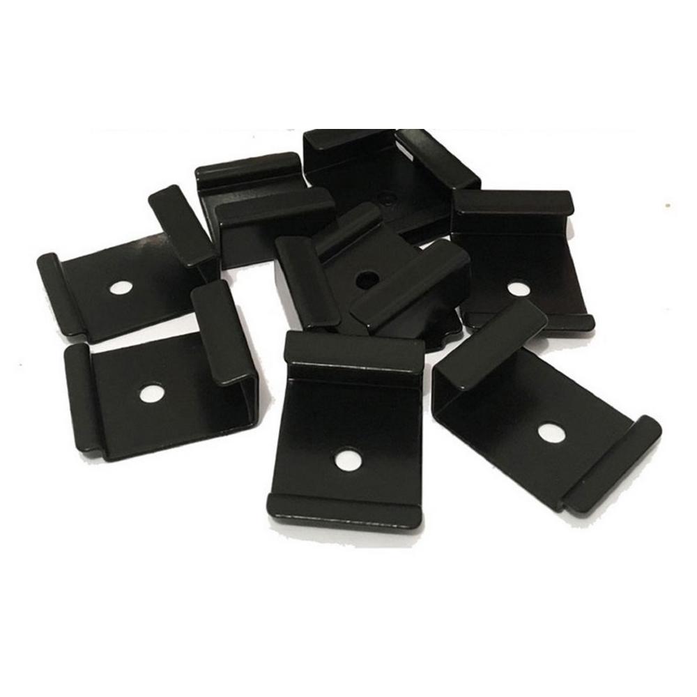 Unbranded Dasso Black Steel Soffit Starter Clips (100-Piece/Pack)-ASF ...