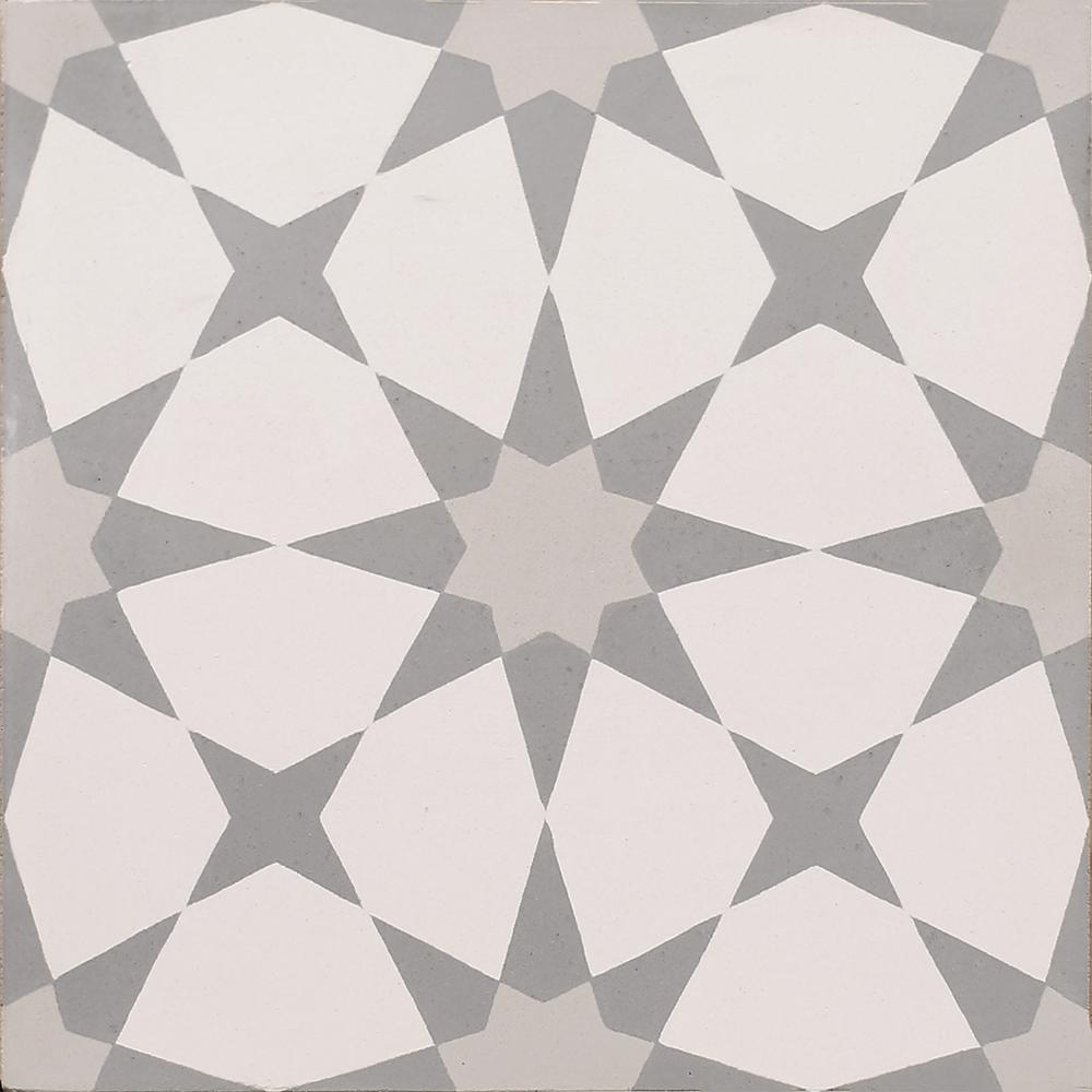 InDesign Cementine Piper Gray 8 in. x 8 in. Durabody Ceramic Floor and Wall Tile (10.76 sq. ft ...