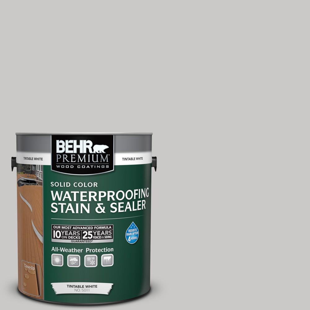 BEHR Premium 1 gal. #790E-2 Gentle Rain Solid Color Waterproofing ...