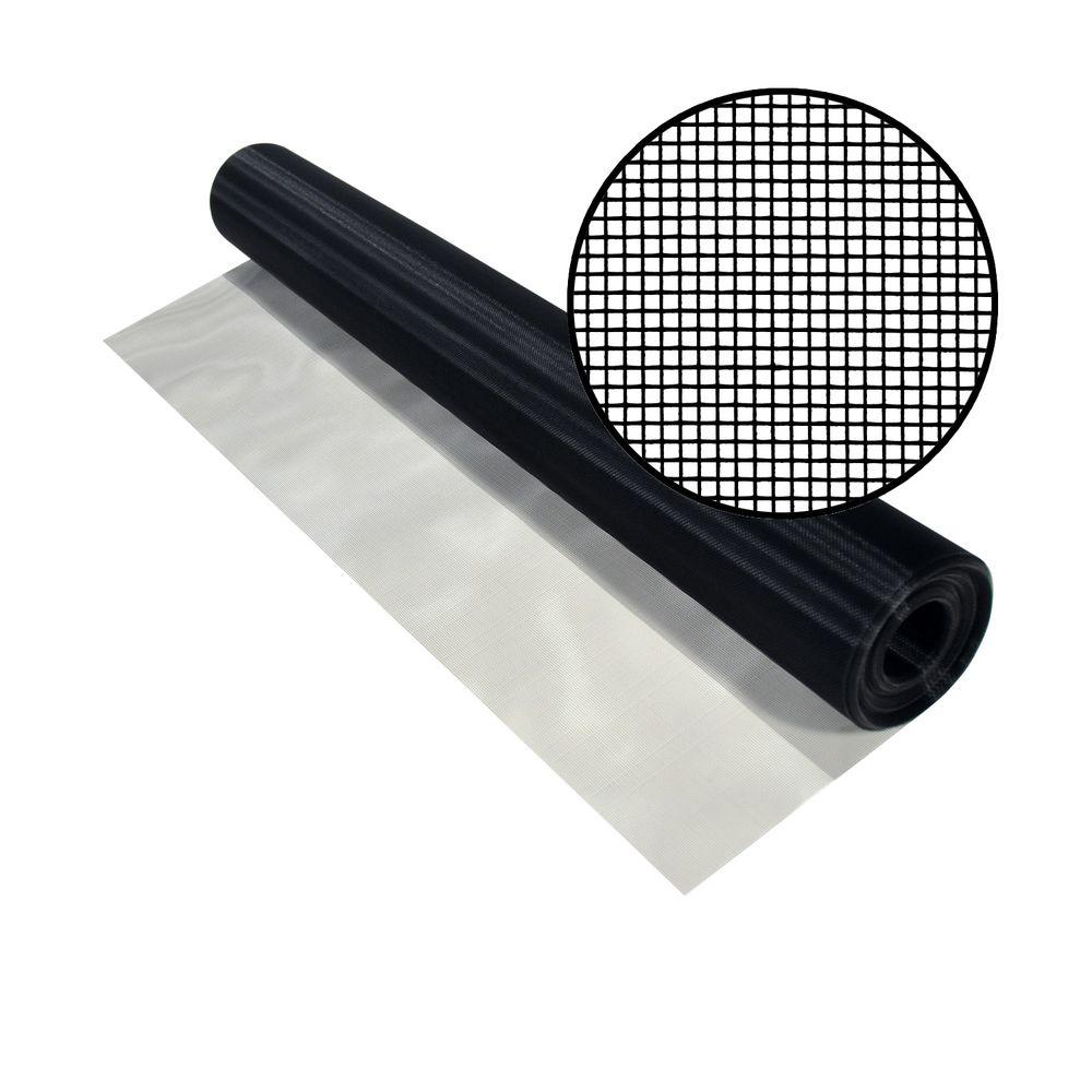 Phifer 48 in. x 100 ft. Black Stainless SeeVue Screen-3024120 - The ...