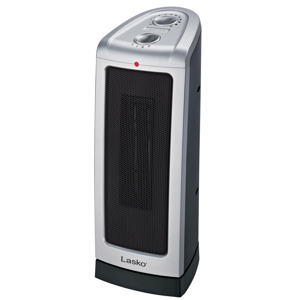 Lasko 5521 Electric 1500w Room Oscillating Ceramic Tower Space Heater