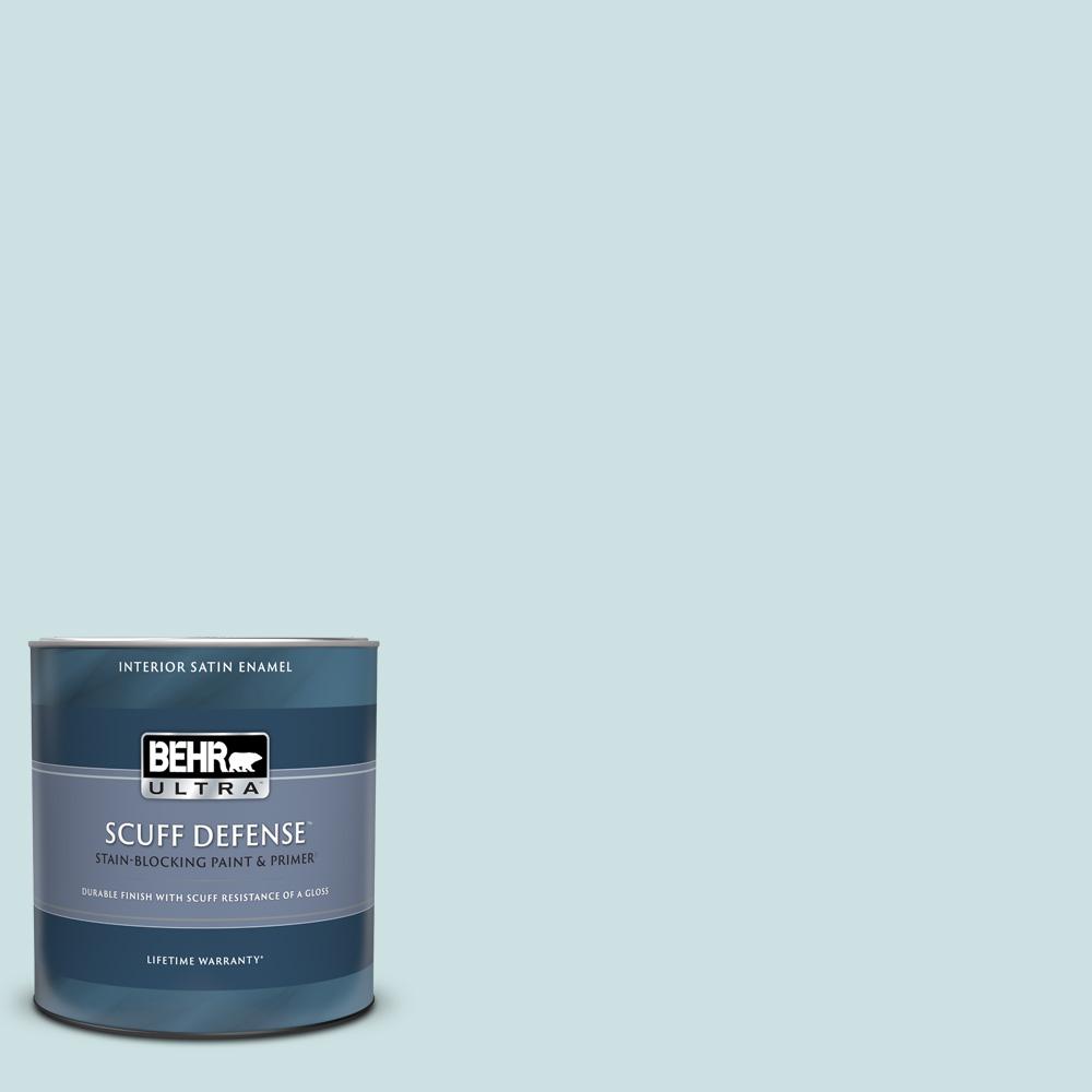 BEHR ULTRA 1 qt. #S450-1 Beach Foam Extra Durable Satin Enamel Interior ...