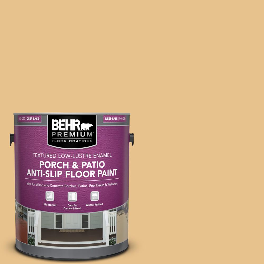 BEHR Premium 1 gal. #T17-02 Gold Hearted Textured Low-Lustre Enamel ...