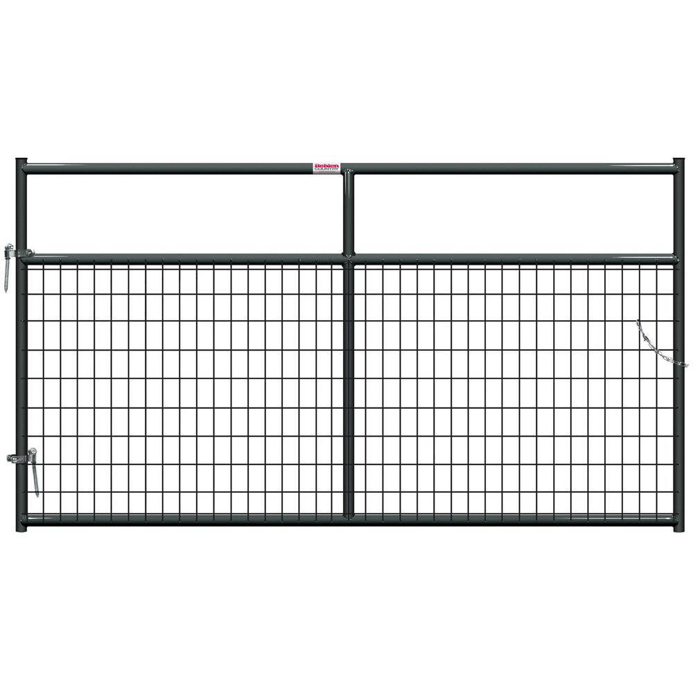 Behlen Country 8 ft. x 1-5/in. x 50 in. H Gray Powder Coat Wire Filled ...