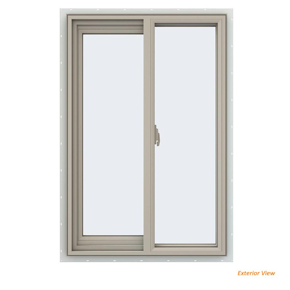 JELD-WEN 23.5 in. x 35.5 in. V-2500 Series Desert Sand Vinyl Left ...
