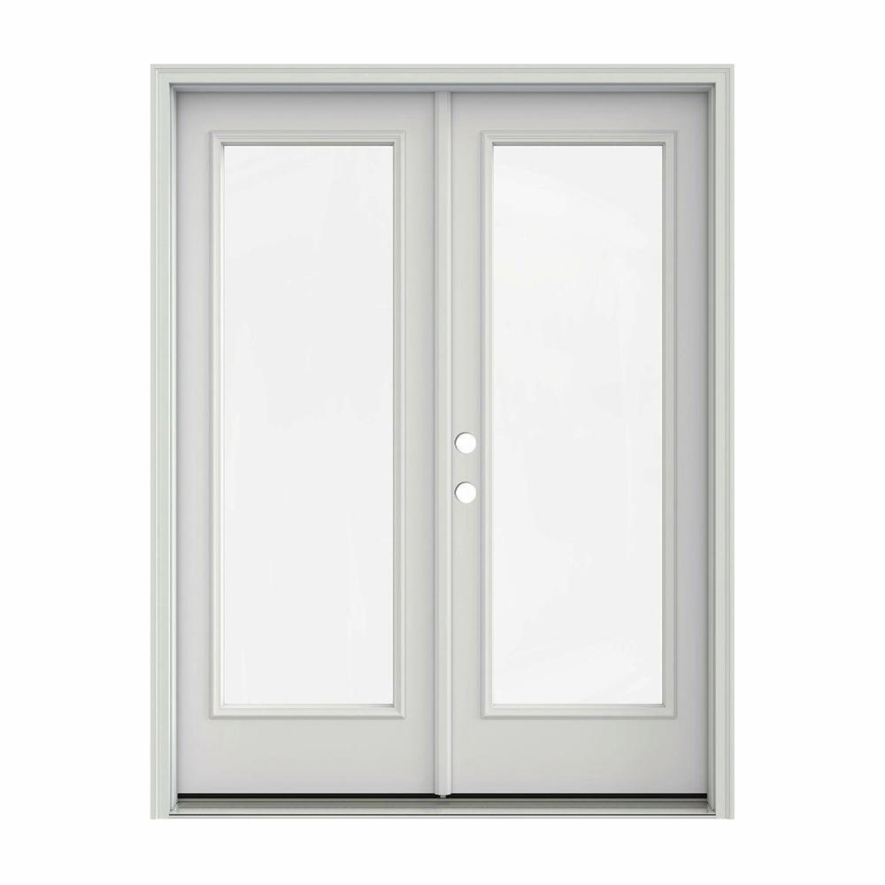 JELD-WEN 60 in. x 80 in. Primed Steel Right-Hand Inswing Full Lite ...