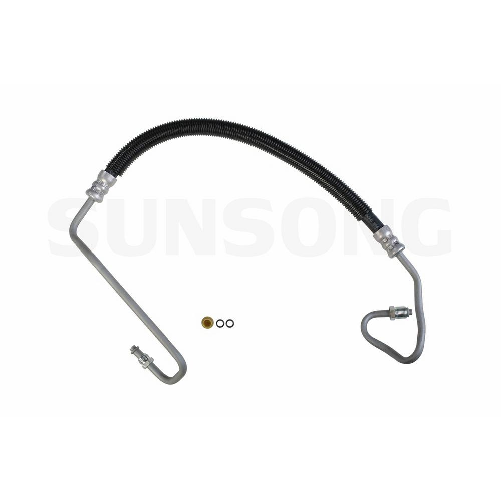Sunsong Power Steering Pressure Line Hose Assembly - Hydroboost To Gear ...