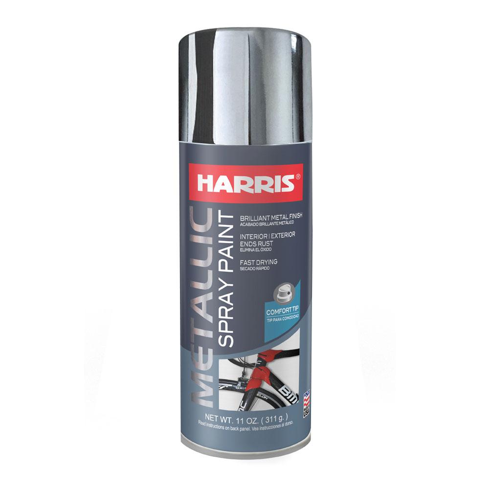 Harris 11 oz. Metallic Silver Spray Paint-38578 - The Home Depot