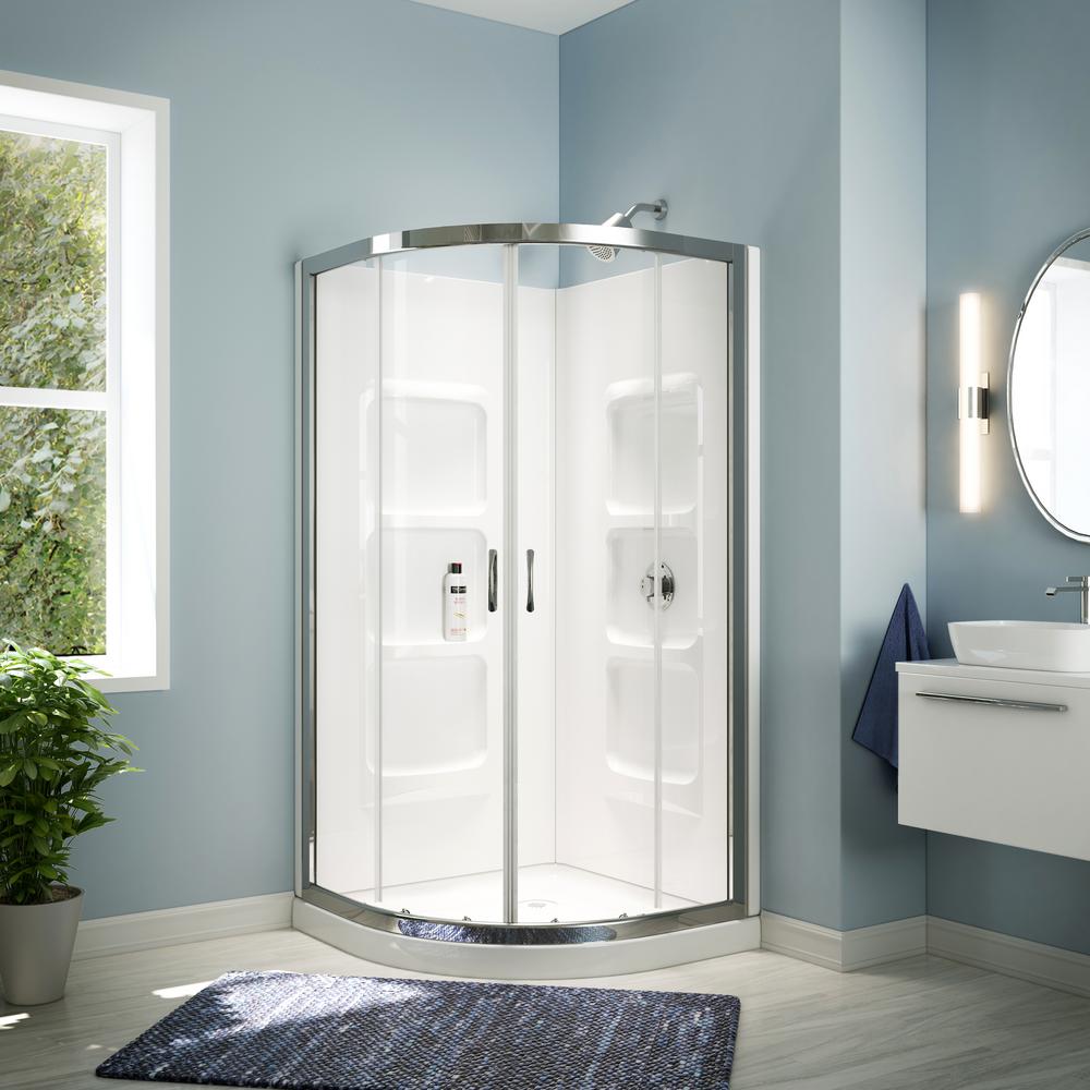 38 X 38 Base Wall Door Corner Shower Stalls And Kits Showers