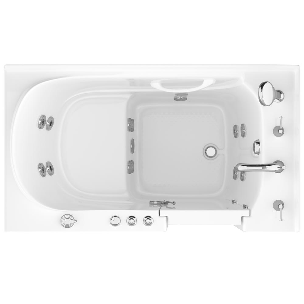 Universal Tubs HD Series 53 in. Right Drain Quick Fill Walk-In ...
