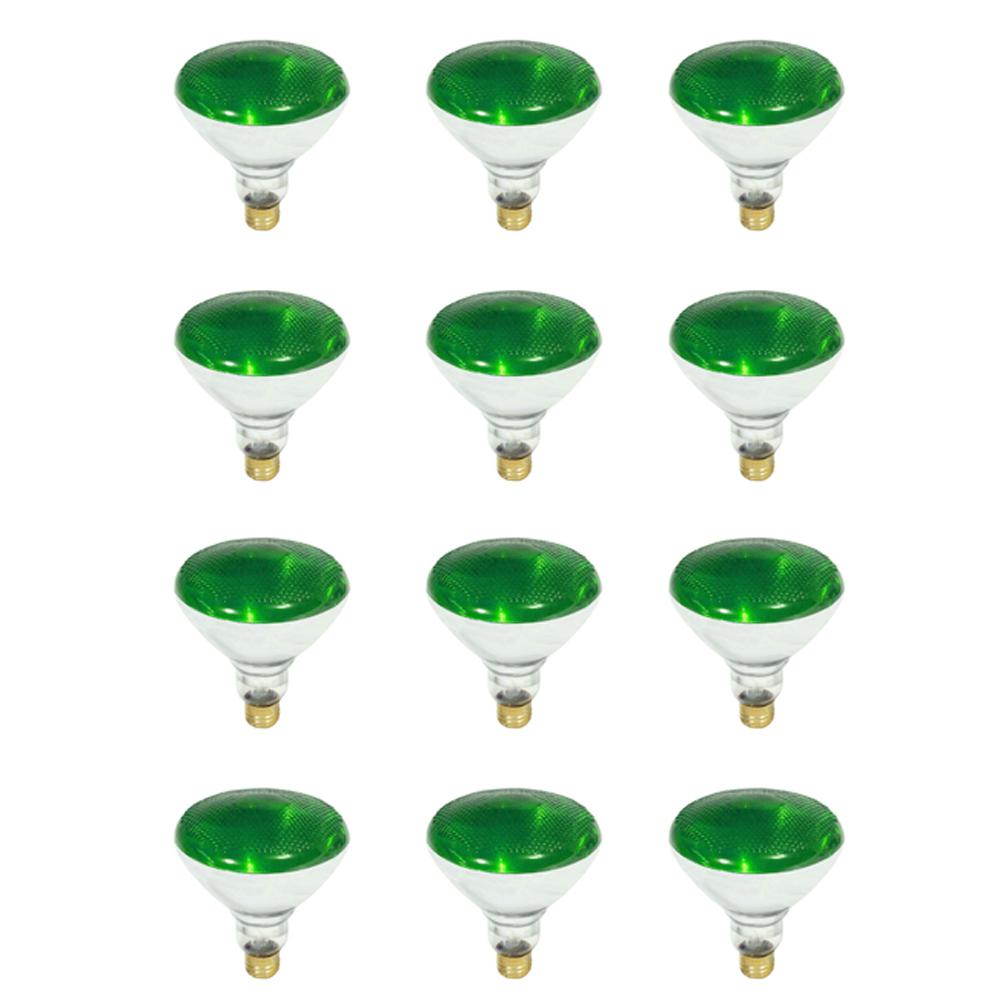 Feit Electric 100-Watt Green-Colored PAR38 Dimmable Incandescent Light ... Feit Electric 100-Watt Green-Colored PAR38 Dimmable Incandescent Light ...