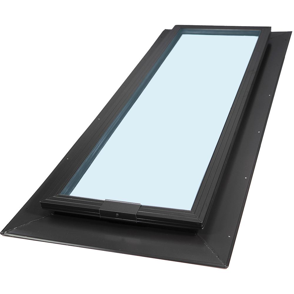 SUN-TEK 14-1/2 in. x 46-1/2 in. Fixed Self-Flashing Skylight with ...