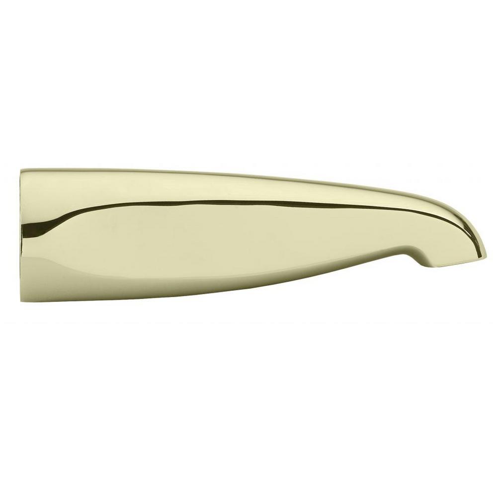 Westbrass 8-1/2 in. Brass Rear Tub Spout in Polished Brass-D3101-01 ...