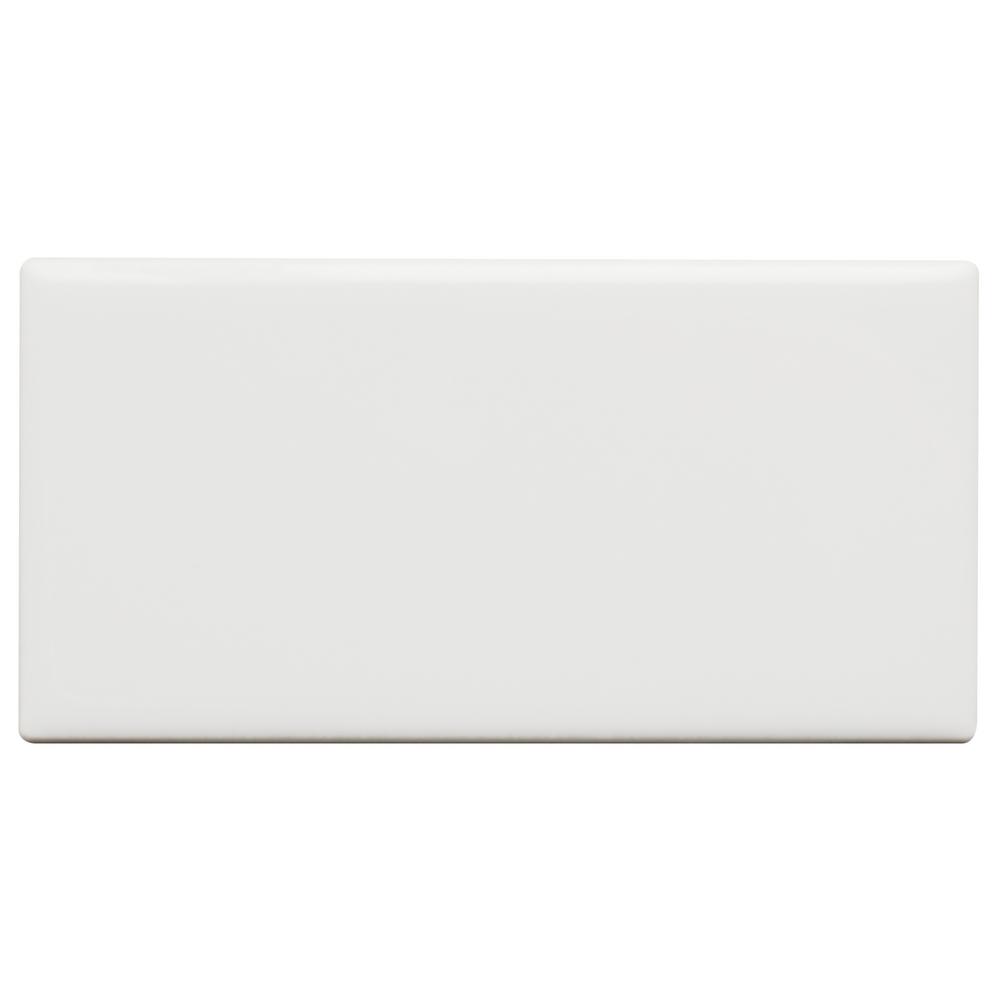 Daltile Restore 3 in. x 6 in. Ceramic Bright White Subway Tile Sample ...